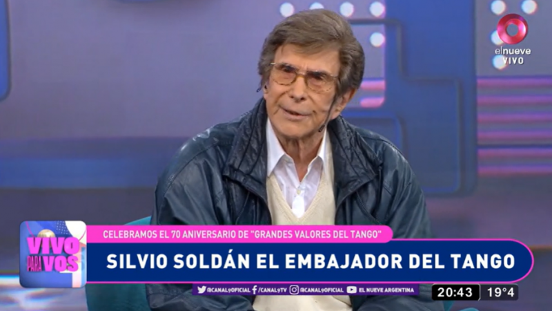 Silvio Soldán recordó con mucha emoción "Grandes valores del tango ...