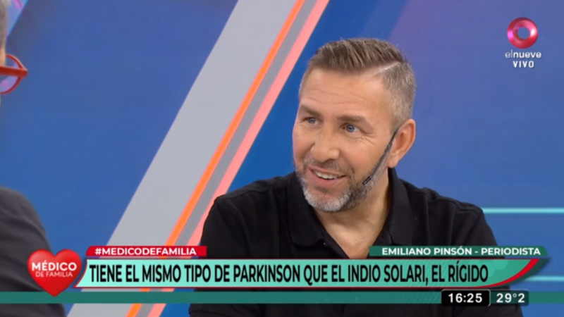 Emiliano Pinsón, a corazón abierto sobre su diagnóstico de Parkinson ...