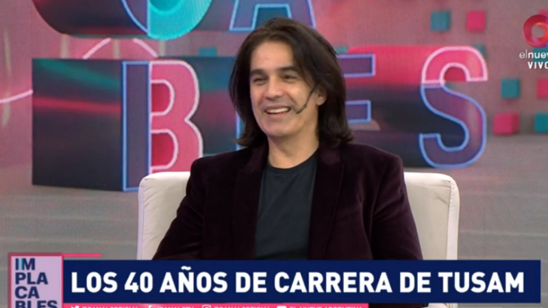 Tusam celebró sus 40 años de carrera en Implacables: "Estoy abierto al ...
