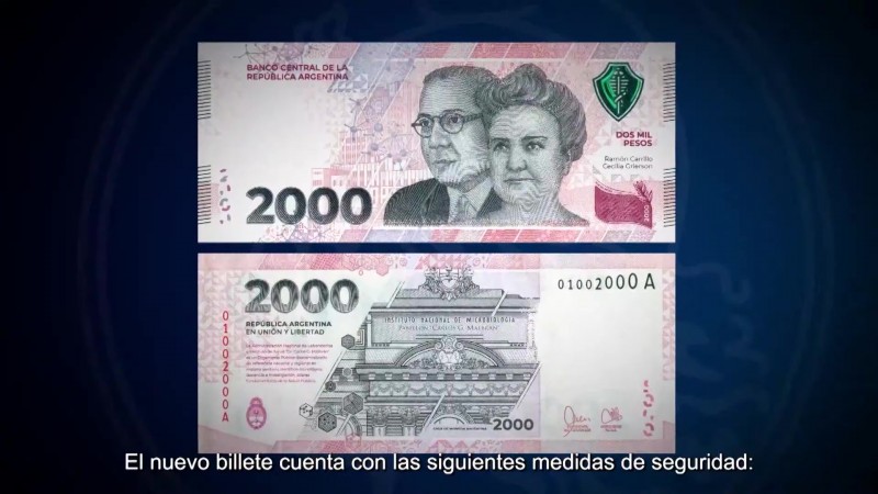 Entró en circulación el nuevo billete de 2000 pesos | Canal 9