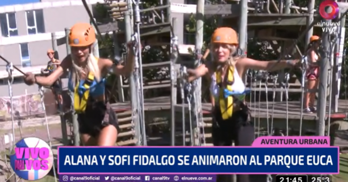 "Aventura Urbana": ¡Alana Gorski y Sofía Fidalgo fueron al parque aéreo ...