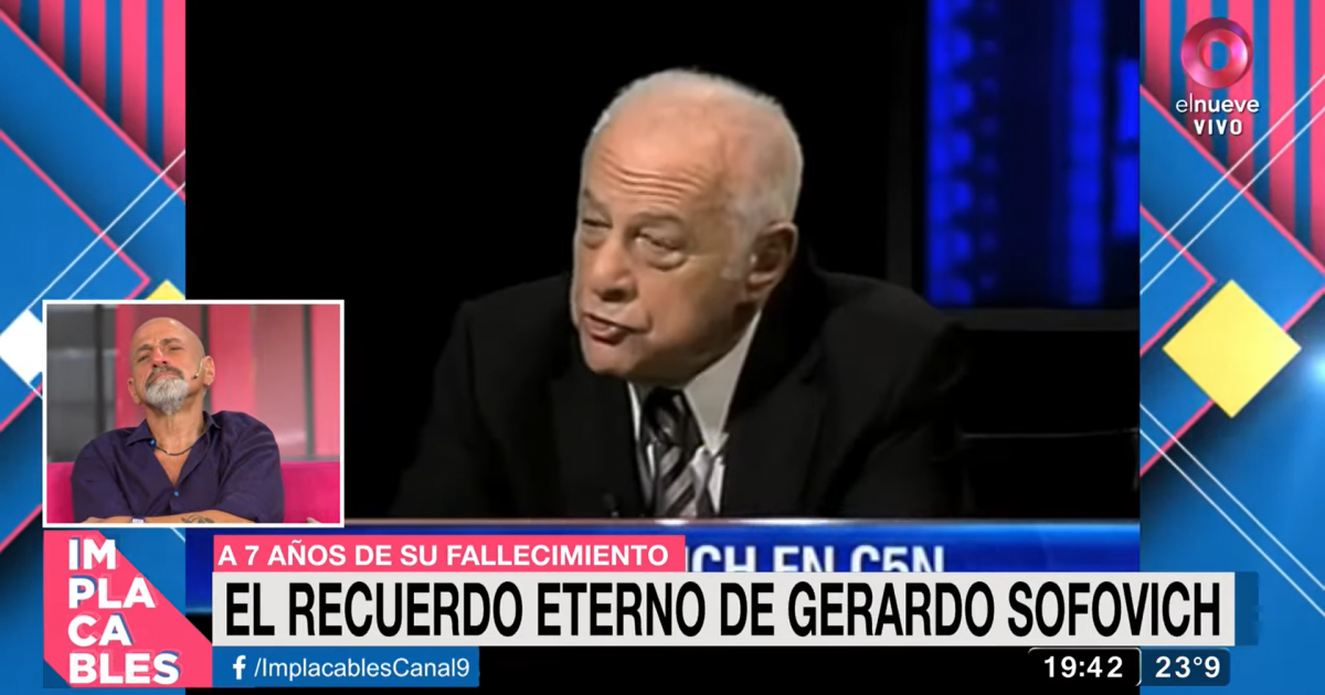Gustavo Sofovich recordó a Gerardo hasta las lágrimas: "Me encantaría ...