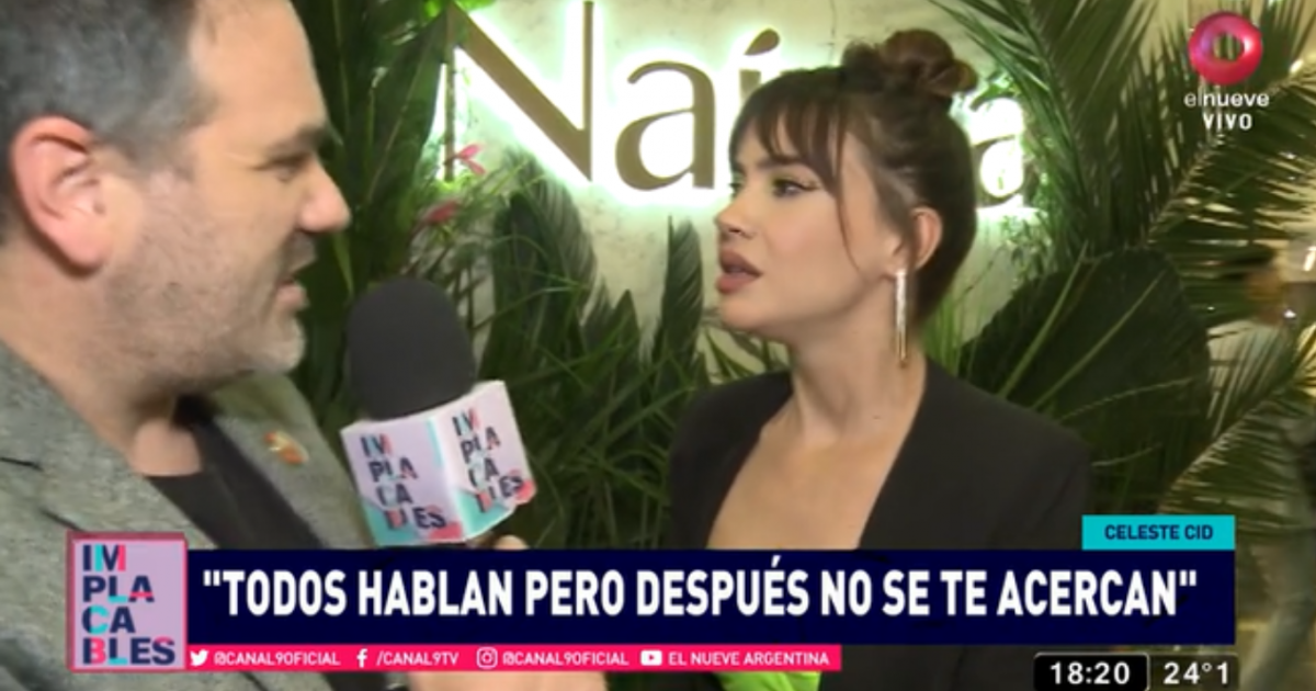 Celeste Cid: "Estoy sola, súper bien y divirtiéndome" | Canal 9