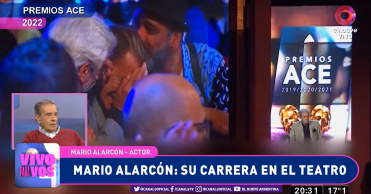 La emoción de Mario Alarcón al recordar el premio ACE | Canal 9