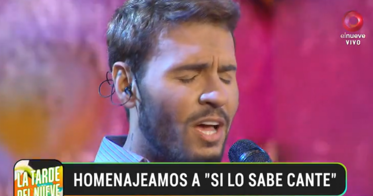 ¡Tomás Dente se animó y cantó en vivo! | Canal 9