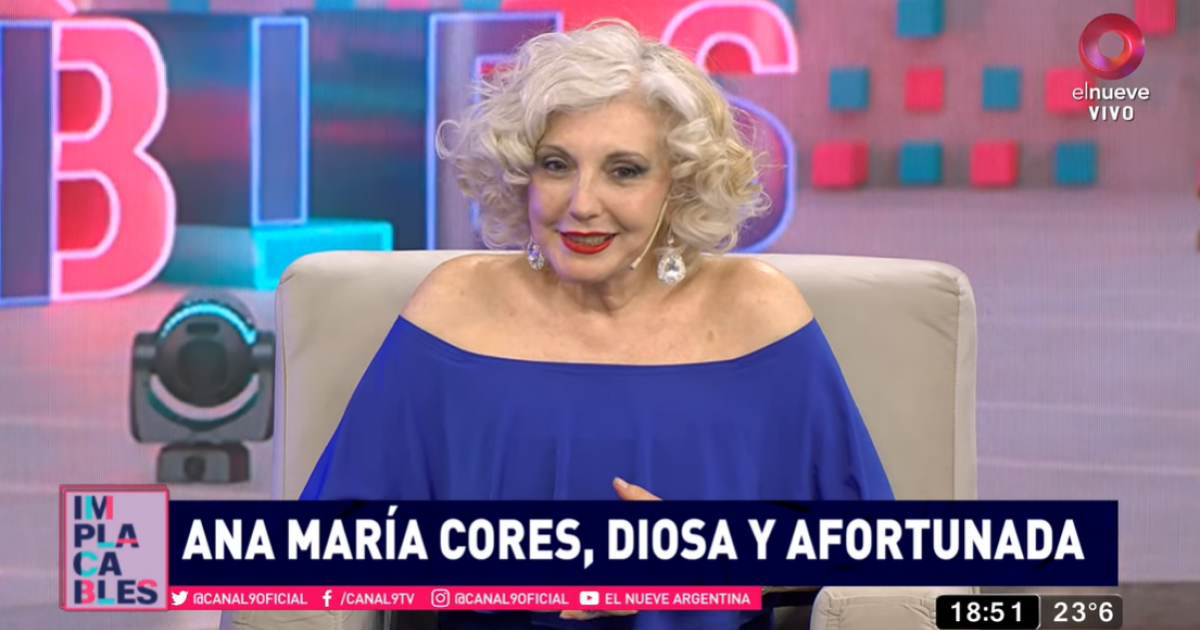 Ana María Cores confesó que le encantaría "hacer de Evita" | Canal 9
