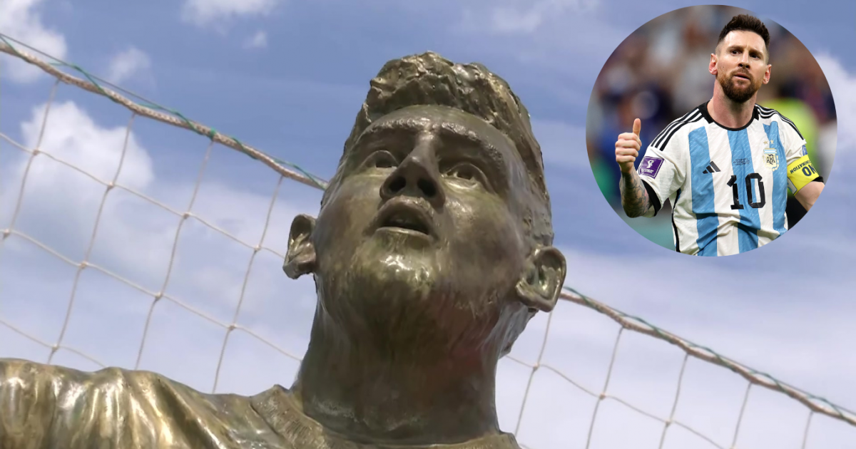 Mar del Plata: inauguraron la primera estatua de Messi como campeón del ...