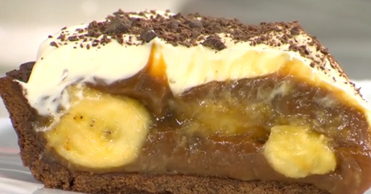 Tarta de banana, dulce de leche y chocolate | Canal 9