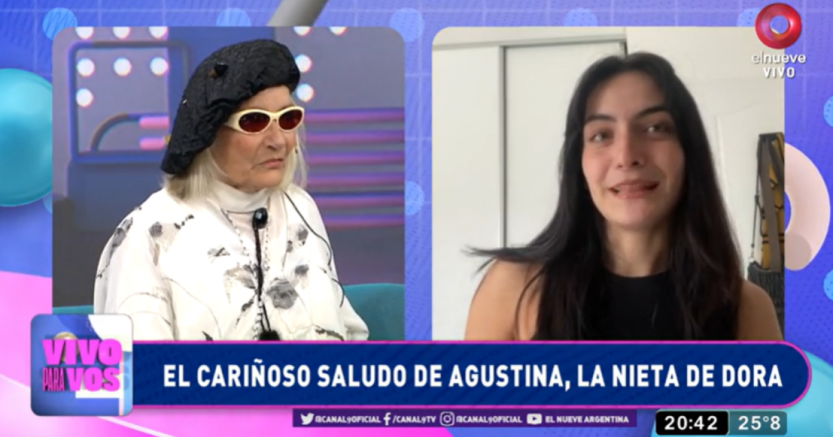 Dora Baret se ememocionó al escuchar un mensaje de su nieta | Canal 9