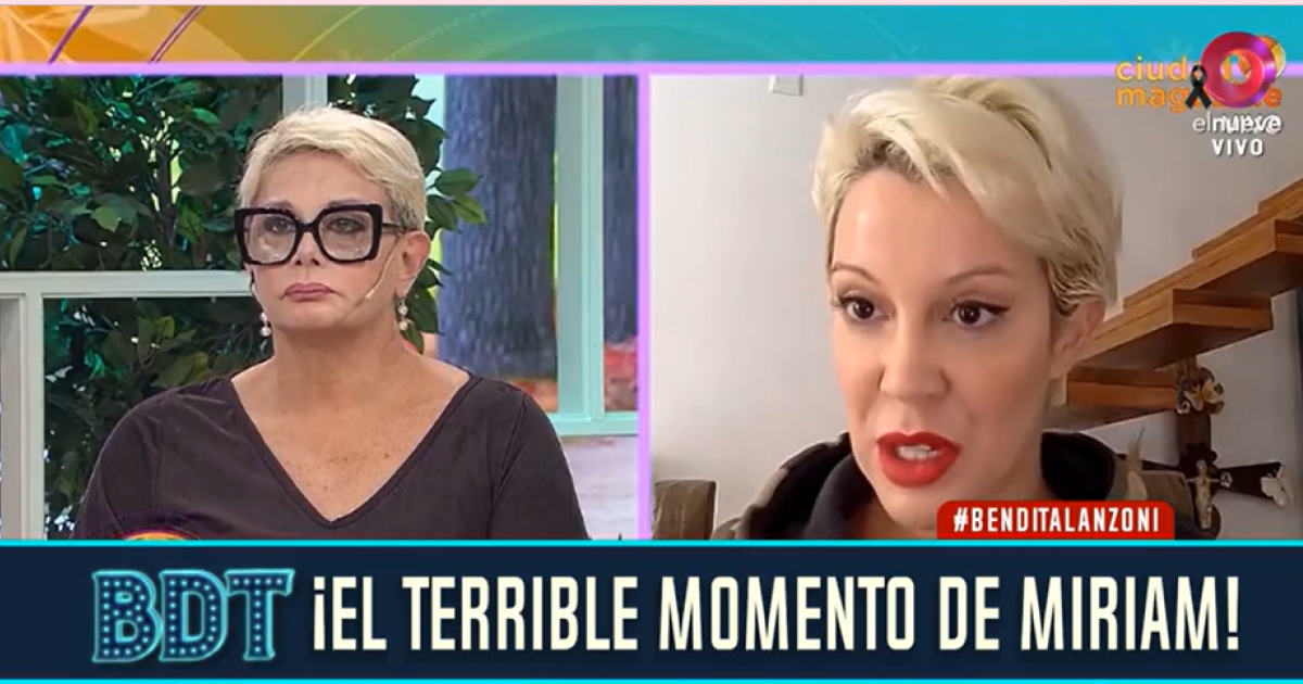 El mal momento de Miriam Lanzoni: le robaron sus ahorros mientras ...