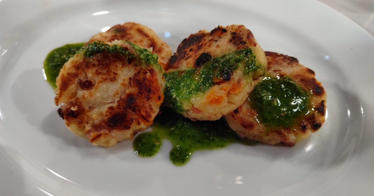 Medallones de papa, calabaza y panceta | Canal 9