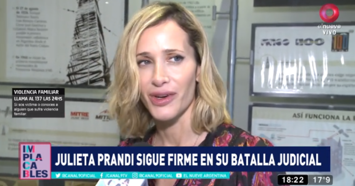Julieta Prandi sigue firme con su batalla judicial "es una lucha que no ...