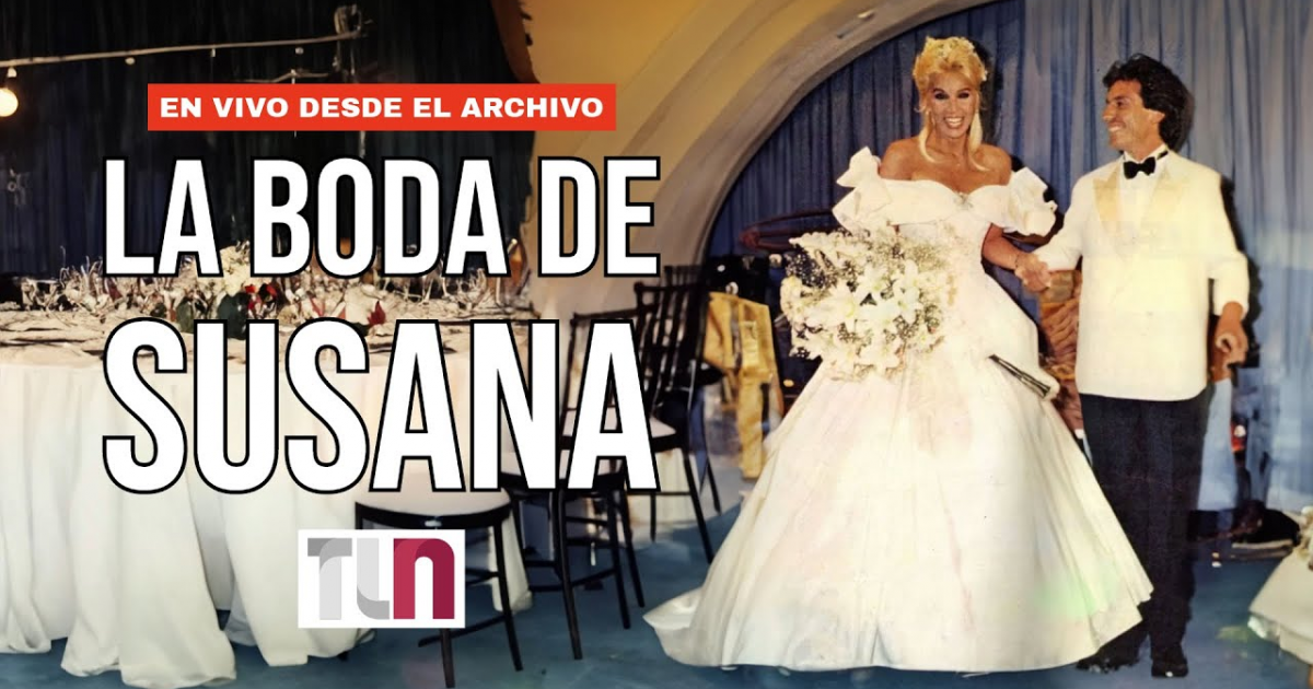 En vivo desde el archivo | A 34 años de la espectacular boda de Susana ...