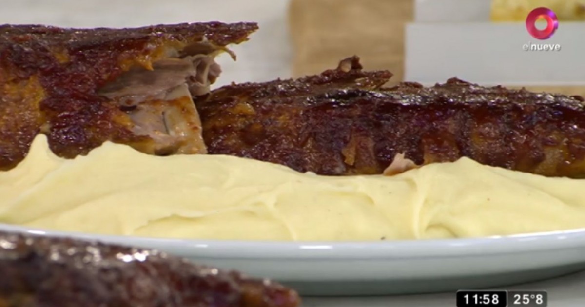Costillitas a la barbacoa con puré | Canal 9