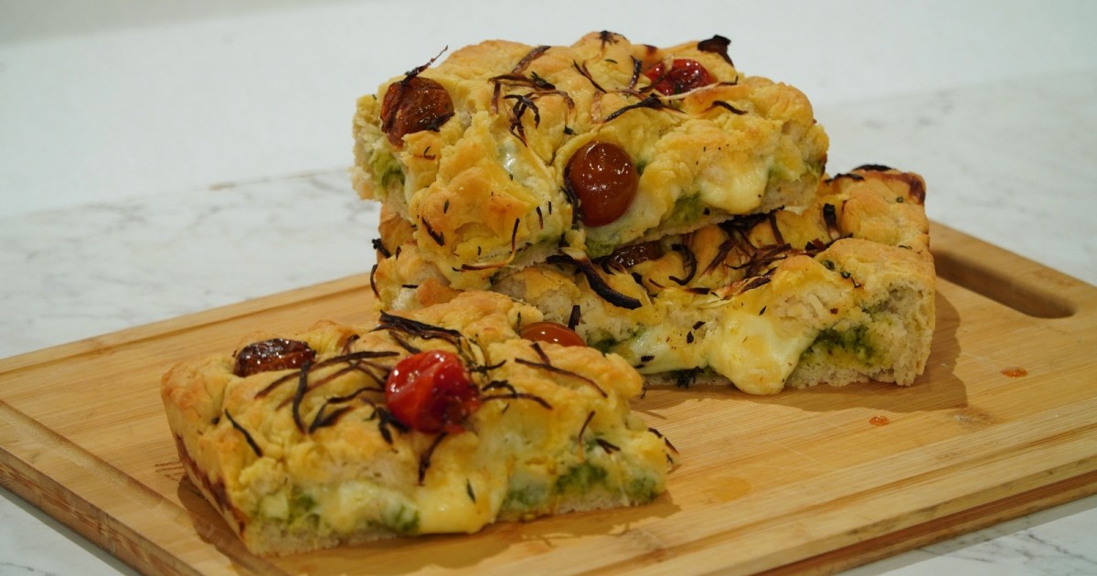 Aprendé a cocinar focaccia rellena | Canal 9