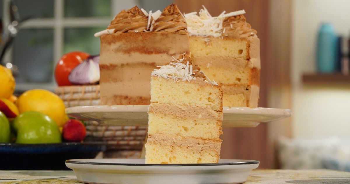Rica y fácil torta moka blanco | Canal 9