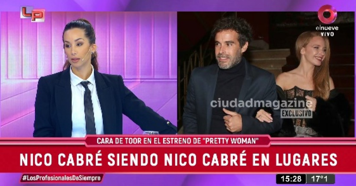 Nicolás Cabré, espectador de lujo en el estreno de Pretty Woman | Canal 9