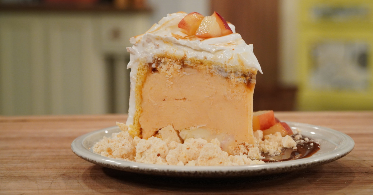 Rico y fácil postre helado de durazno | Canal 9